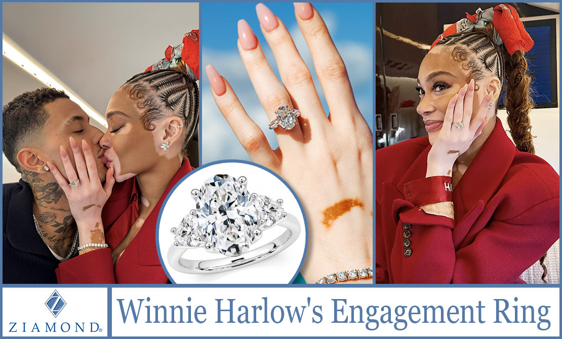 Kyle Kuzma & Winnie Harlow Engagement Ring - Ziamond