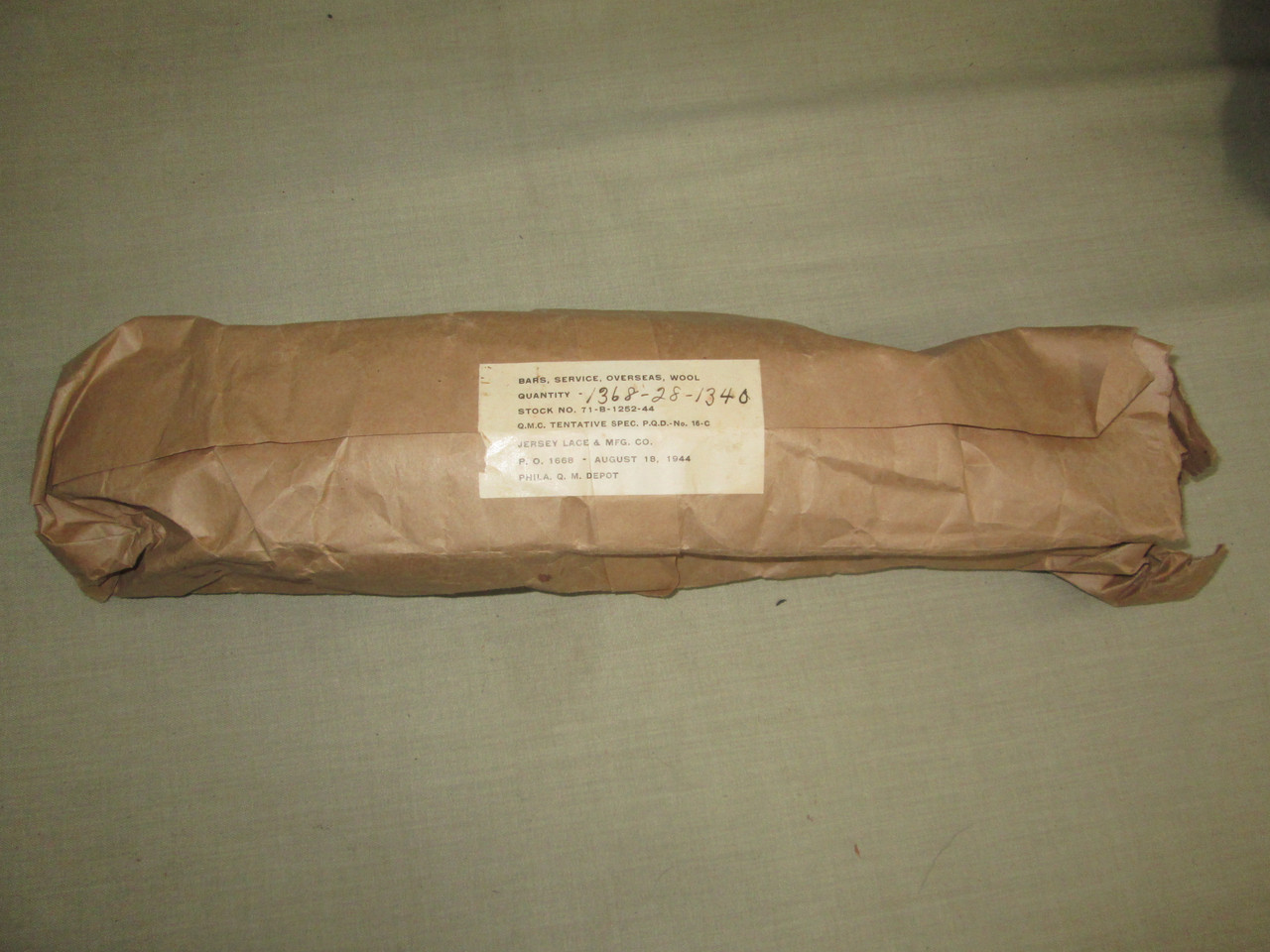 Unissued/Full Package of WW2 Wool Overseas Bars, 1944