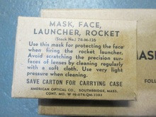 Unissued/NOS USGI WW2 Bazooka Face Mask in Box