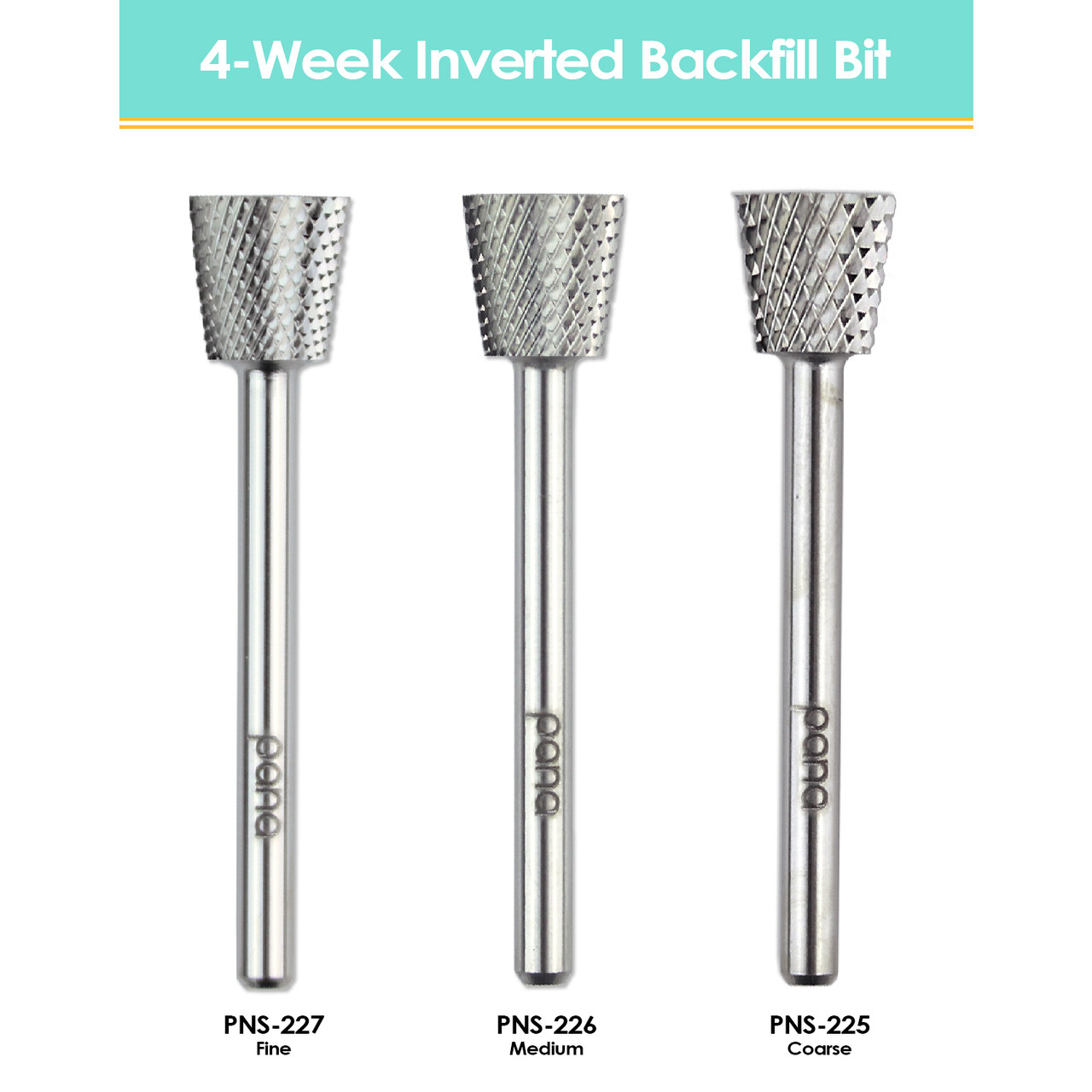 3/32" 4-Week Inverted Backfill Silver Carbide Bit (F - C) - Beauticom, Inc.