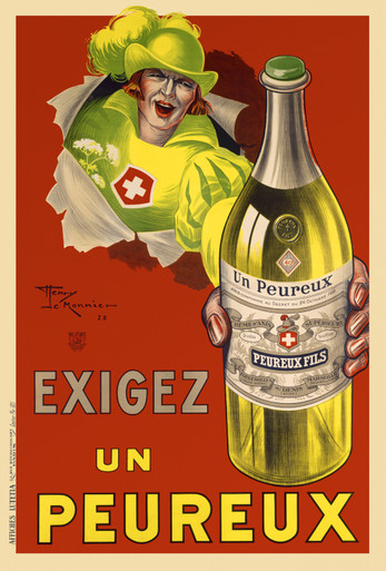 Exigez Un Peureux Fills Anis Vintage Poster by Monnier 1925 French Fine ...