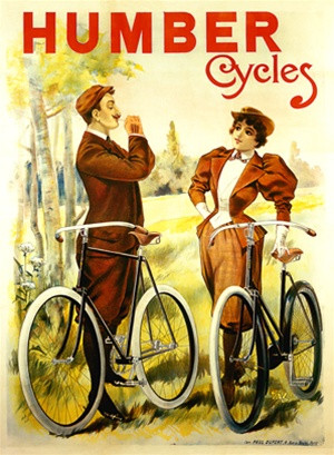 Humber Cycles Vintage Poster by Pal 1897 French Fine Art Print.