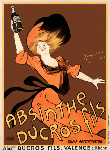 Absinthe Poster by Cappiello 1901 French Fine Art Print