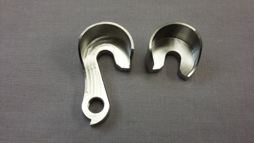 Stainless steel vertical dropouts for bicycle frame building