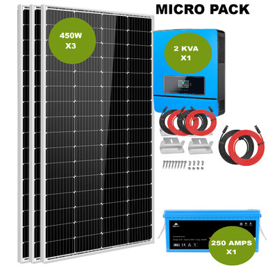 Micro Solar Pack – Compact 2KW Solar Energy Solution for Small Homes ...