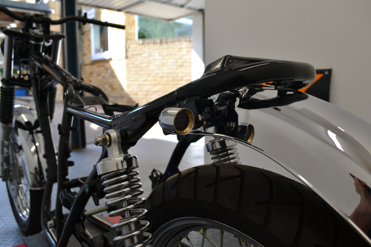 Chrome Mini LED Motorbike Indicators - CNC Aluminium with Brass Bezel ...