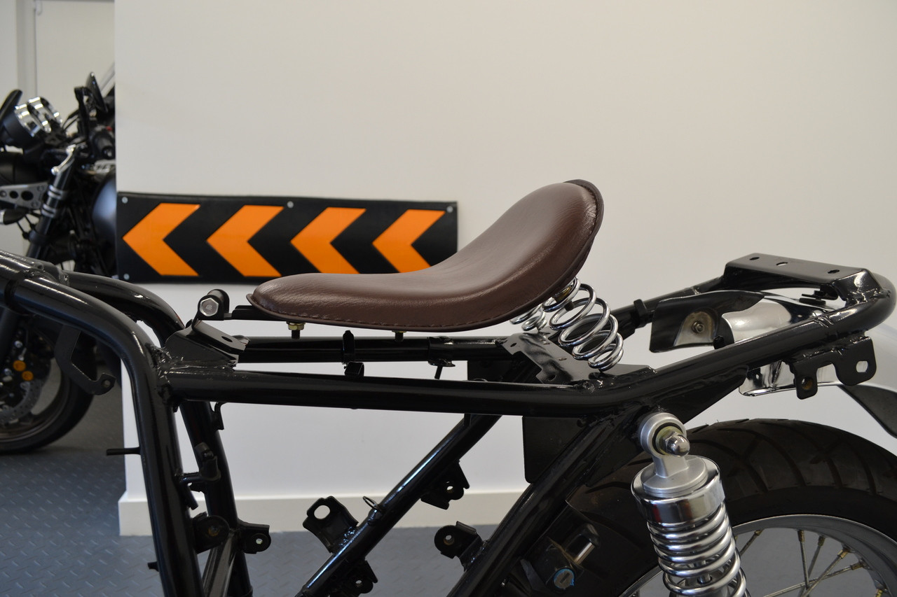 Brown Single Seat for Bobber Chopper Vintage Retro Custom Project