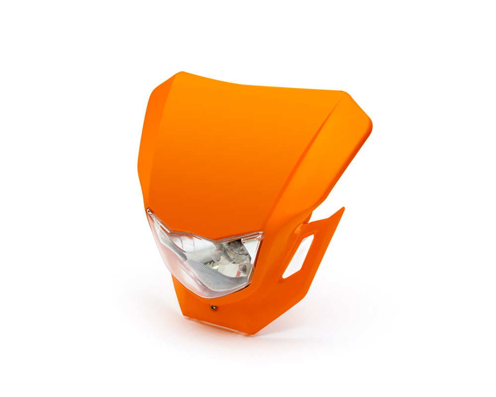 Motorbike Headlight Mask - Supermoto & Streetfighter - Orange - 12V 35W