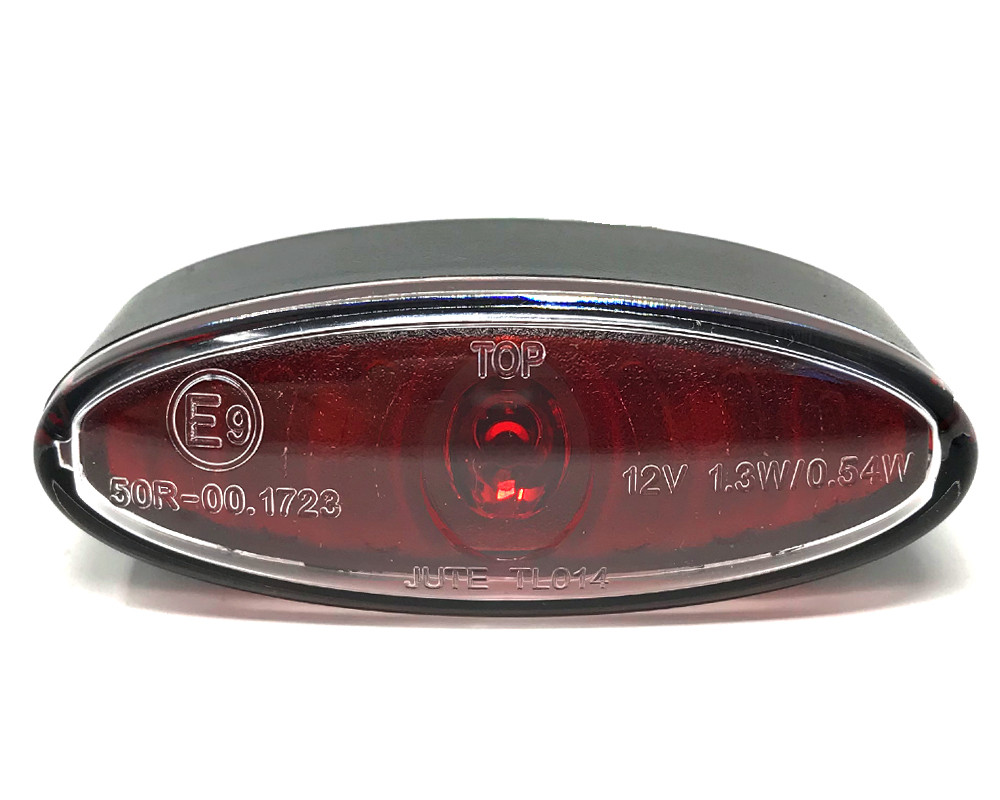 Mini Stop Tail Light LED for Project Motorcycles & Scooters - Red Lens