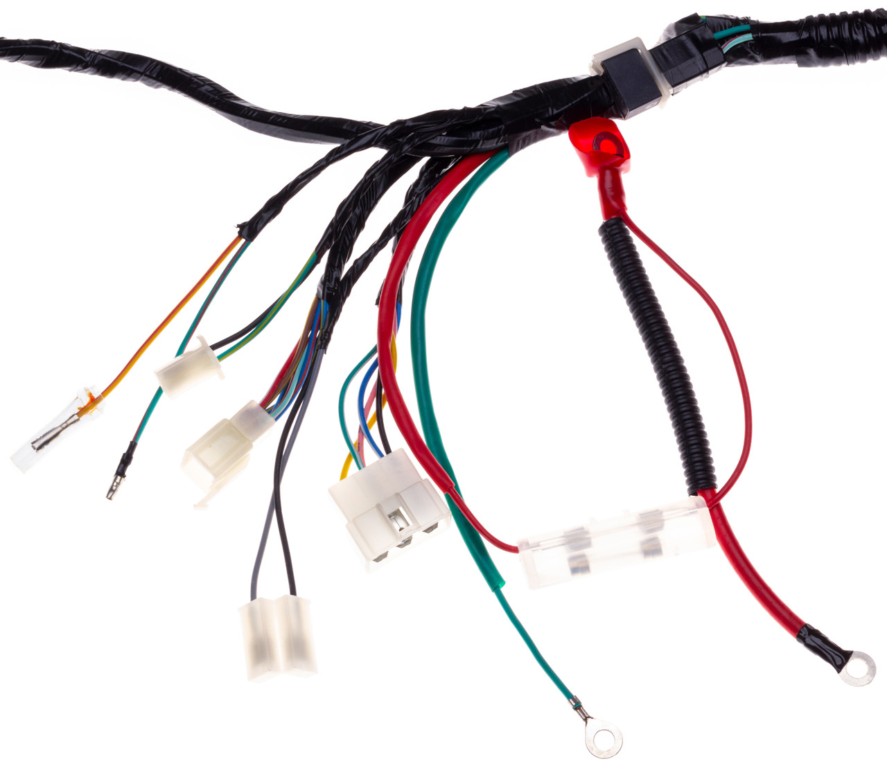 Universal Motorcycle Wiring Harness Loom Cables Complete Kit for any ...