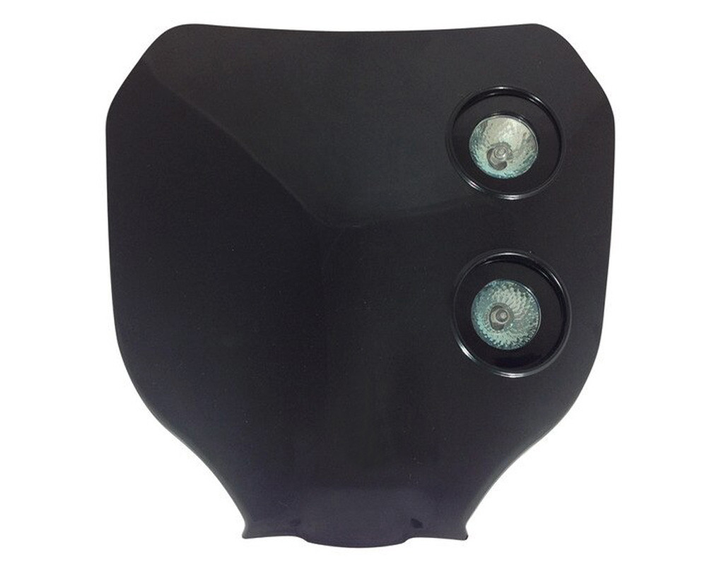 Universal Carbon Fibre Effect / Look 12V/35W Motocross Headlight For ...