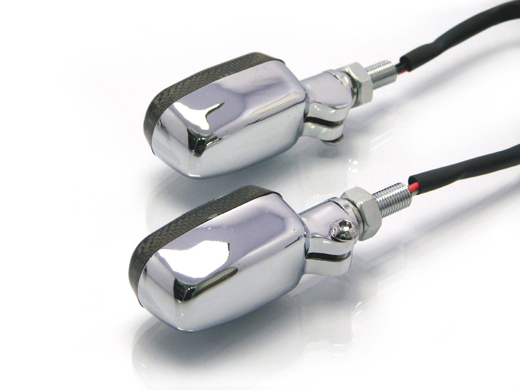 Custom Chrome Aluminium Integrated Indicators for Motorcycle Motorbike ...