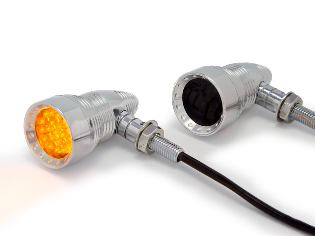 Micro LED Indicators & Dashboard Display Lights - Polished Aluminium