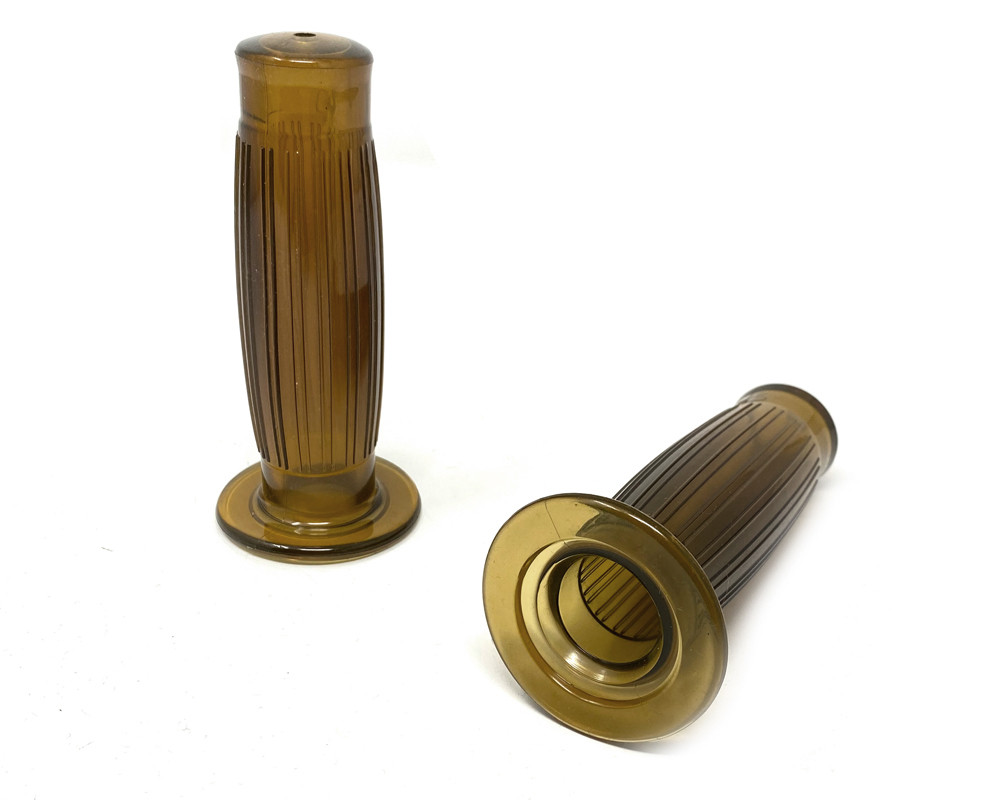 High Quality 22mm 7/8" Antique Brown Grips for Cafe Racer Project Motorbike