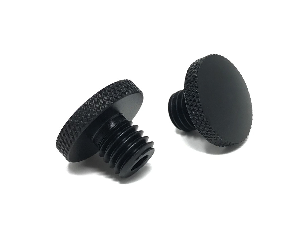 Pair of Billet Aluminium M8 Thread Mirror Blanking Plugs for Ducati ...