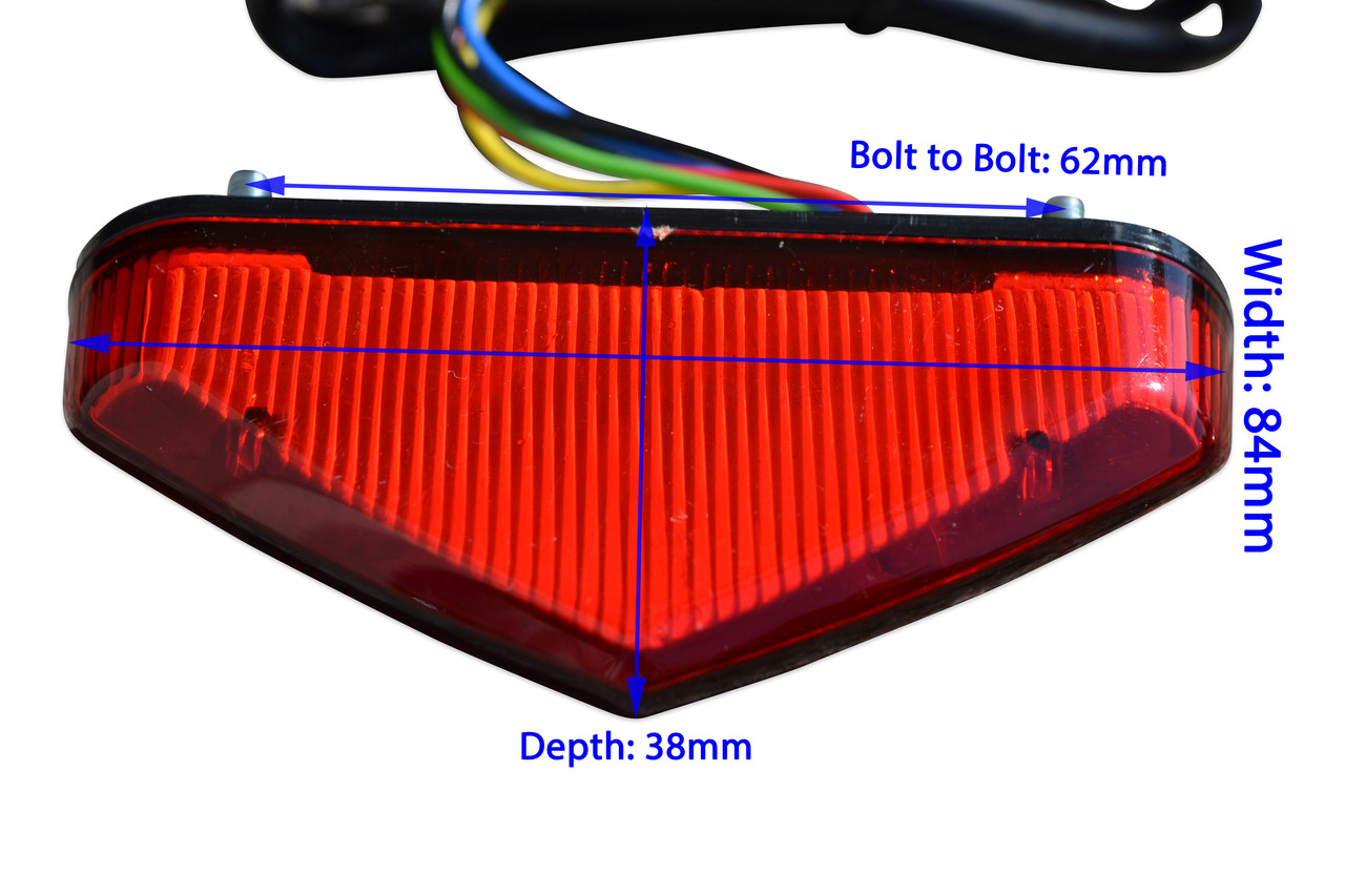 Small Mini Red Lens Stop Light Tail Light Indicators Enduro ...