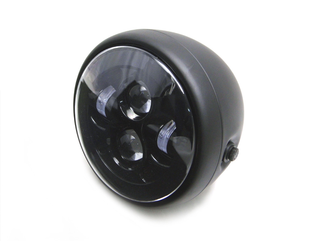 7.7" Headlight Housing Bucket with Bezel for Retro Cafe Racer Project