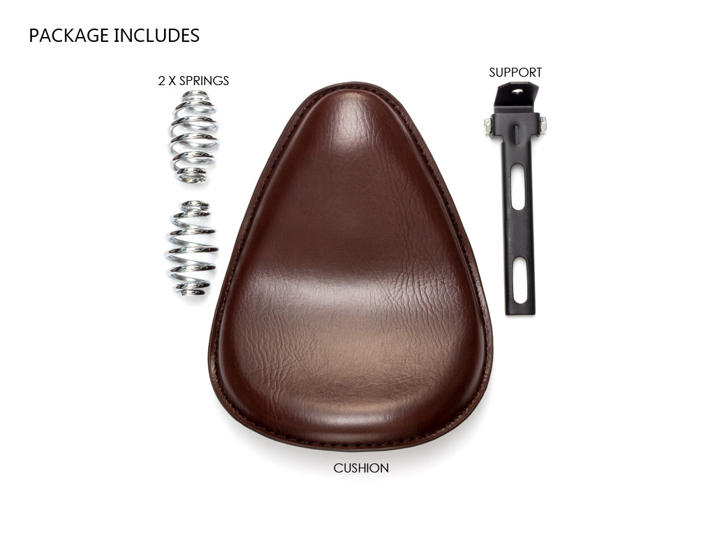Brown Single Seat for Bobber Chopper Vintage Retro Custom Project