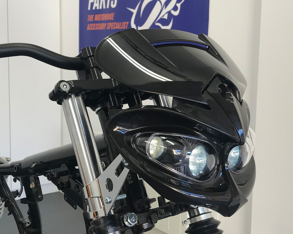 Motorbike Headlight & Brackets for Streetfighter Custom Project Bike ...