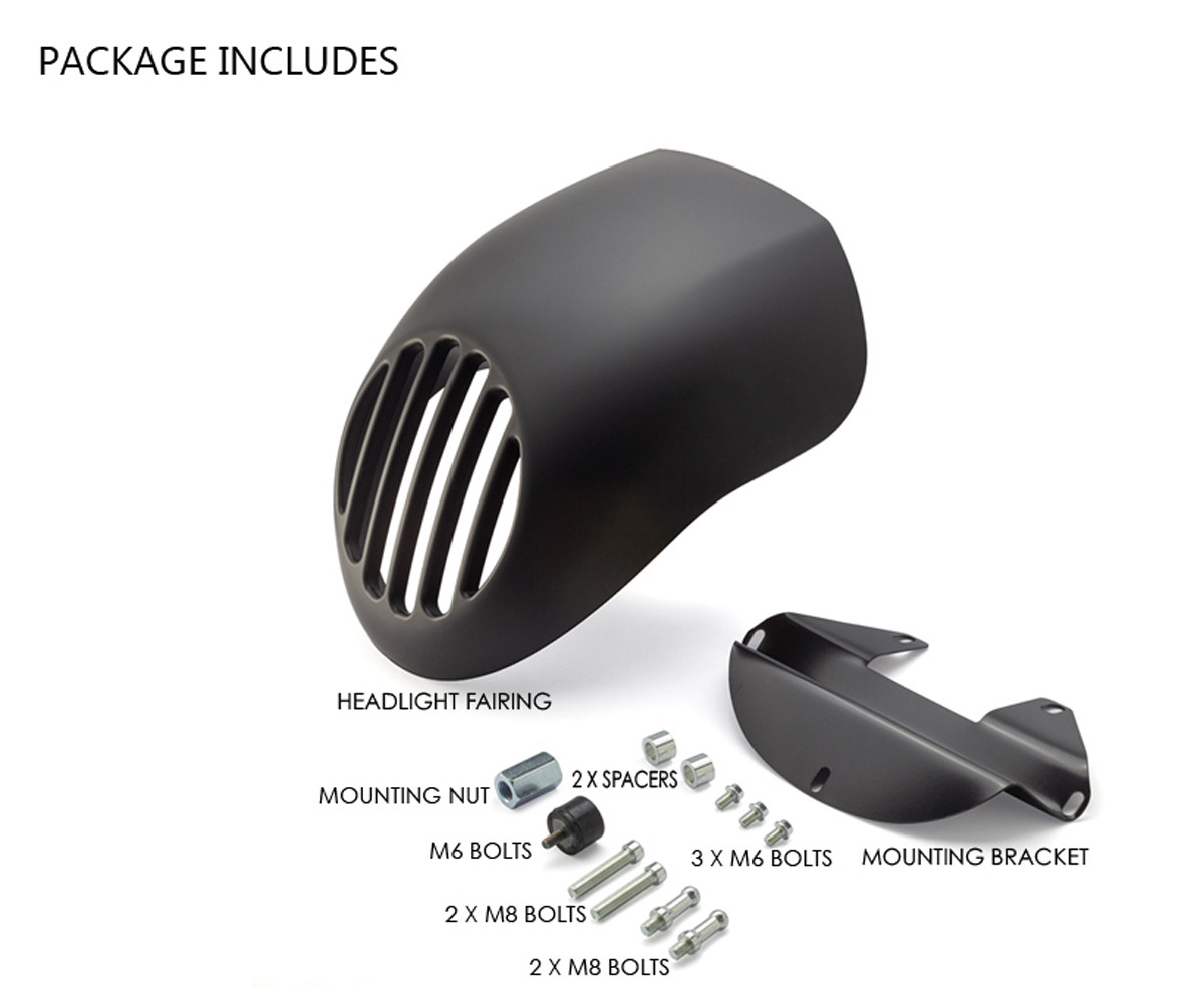 Motorbike Headlight Cowl Fairing for Harley Davidson Sportster & Dyna ...