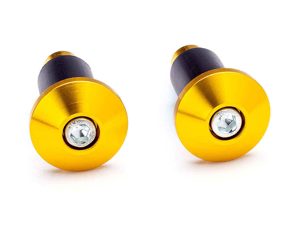 Bar End Weights CNC Billet Aluminium - Gold for 22mm 7/8" Handlebars
