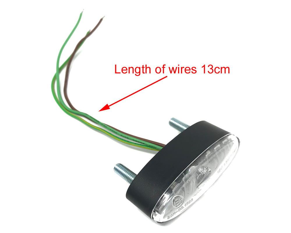 Mini Stop Tail Light LED for Project Motorcycles & Scooters - Clear Lens