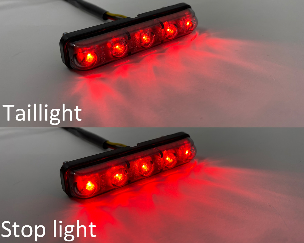 LED Stop Tail Light Running Small Micro Red Lens Discreet E-MARKED ...