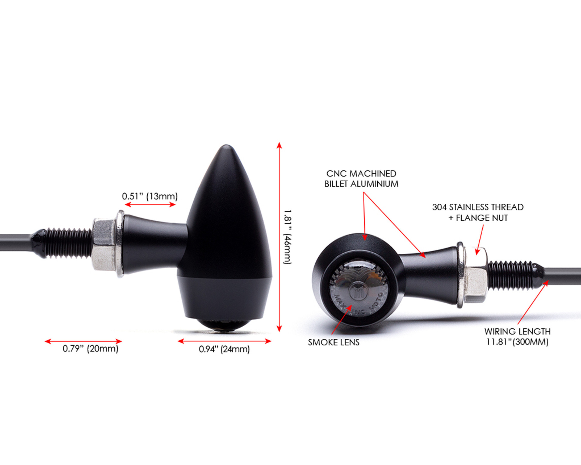 Motorcycle Aluminium Front Indicators with Integrated Daytime Running ...