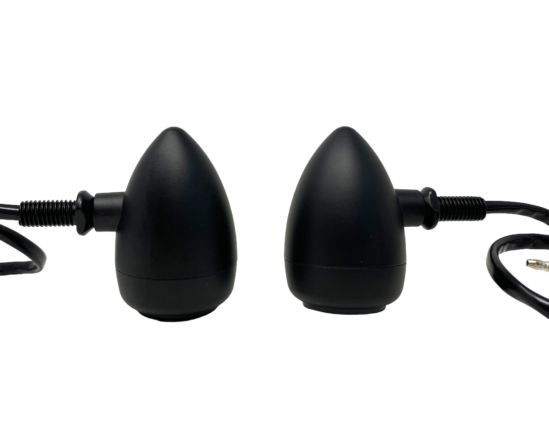 Motorcycle Motorbike Black Aluminium LED Classic Indicators - Universal ...
