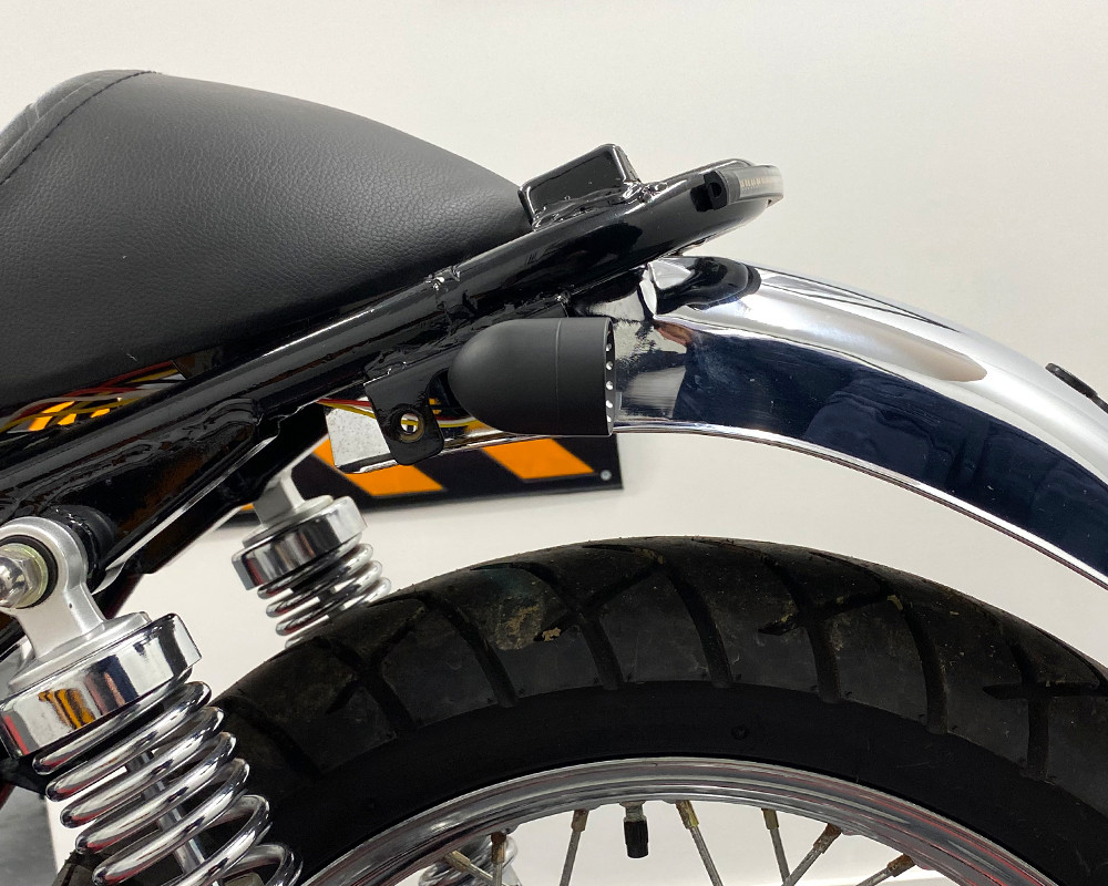 Black Aluminium Contrast Cut LED Motorcycle Motorbike Indicators / Turn ...