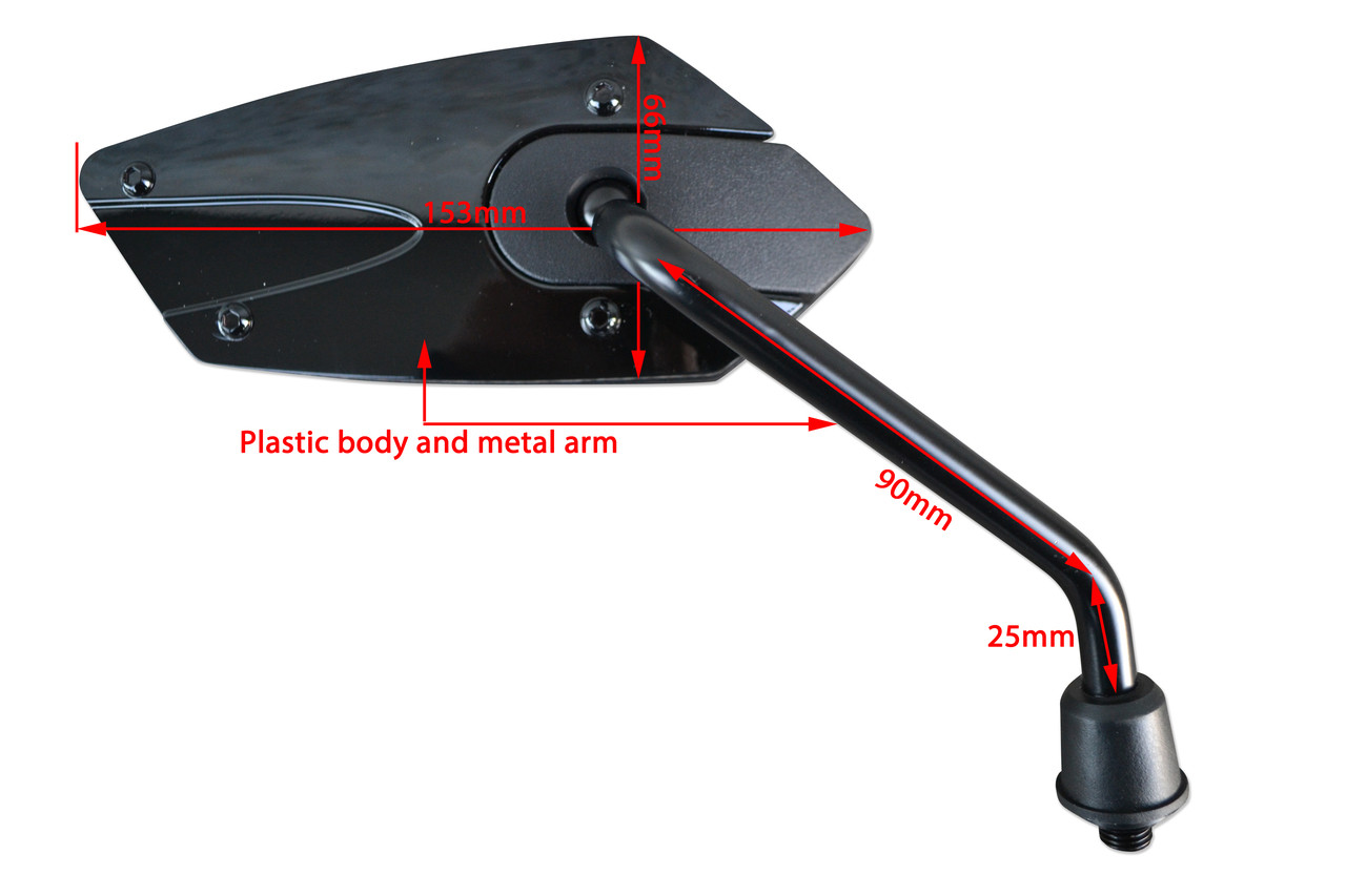 PAIR High Quality M10 Wing Mirrors Custom Commuter Motorbike Motorcycle ...