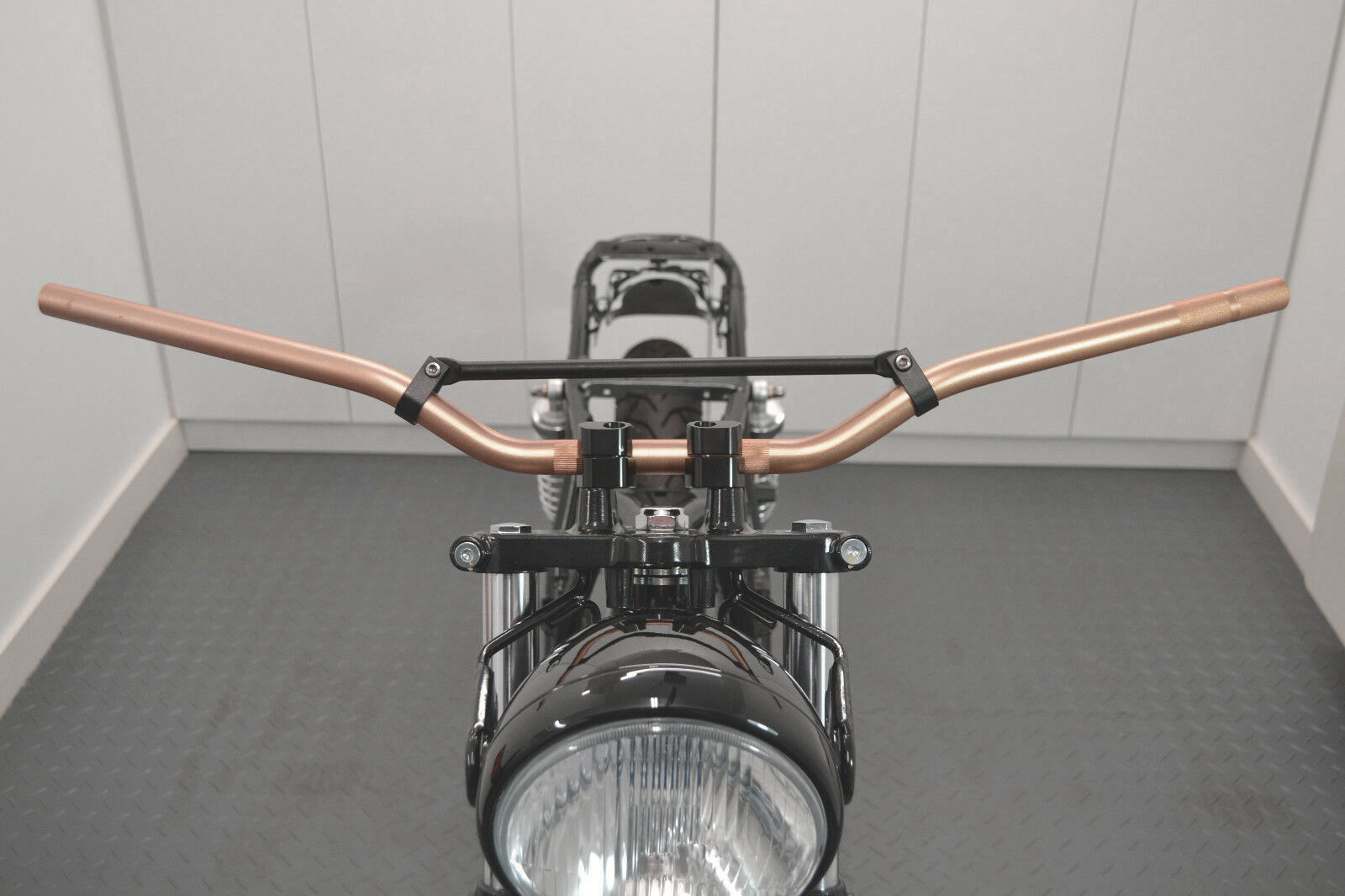 22mm 7/8" Rose Gold Braced Motorcycle Motorbike Handlebars for Trail ...