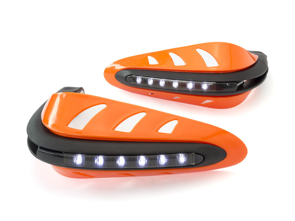 BLUE Motorbike Quad Bike Handguards Protectors LED Daytime Running ...