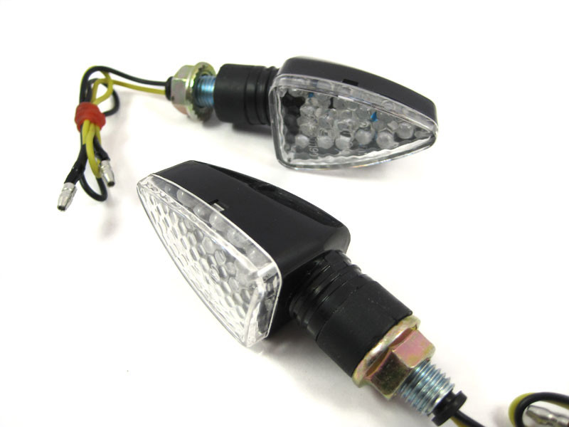 Small Black LED Motorbike Indicators