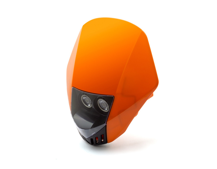 ORANGE Motorbike Headlight Mask - LED 12V 35W - Project Streetfighter ...