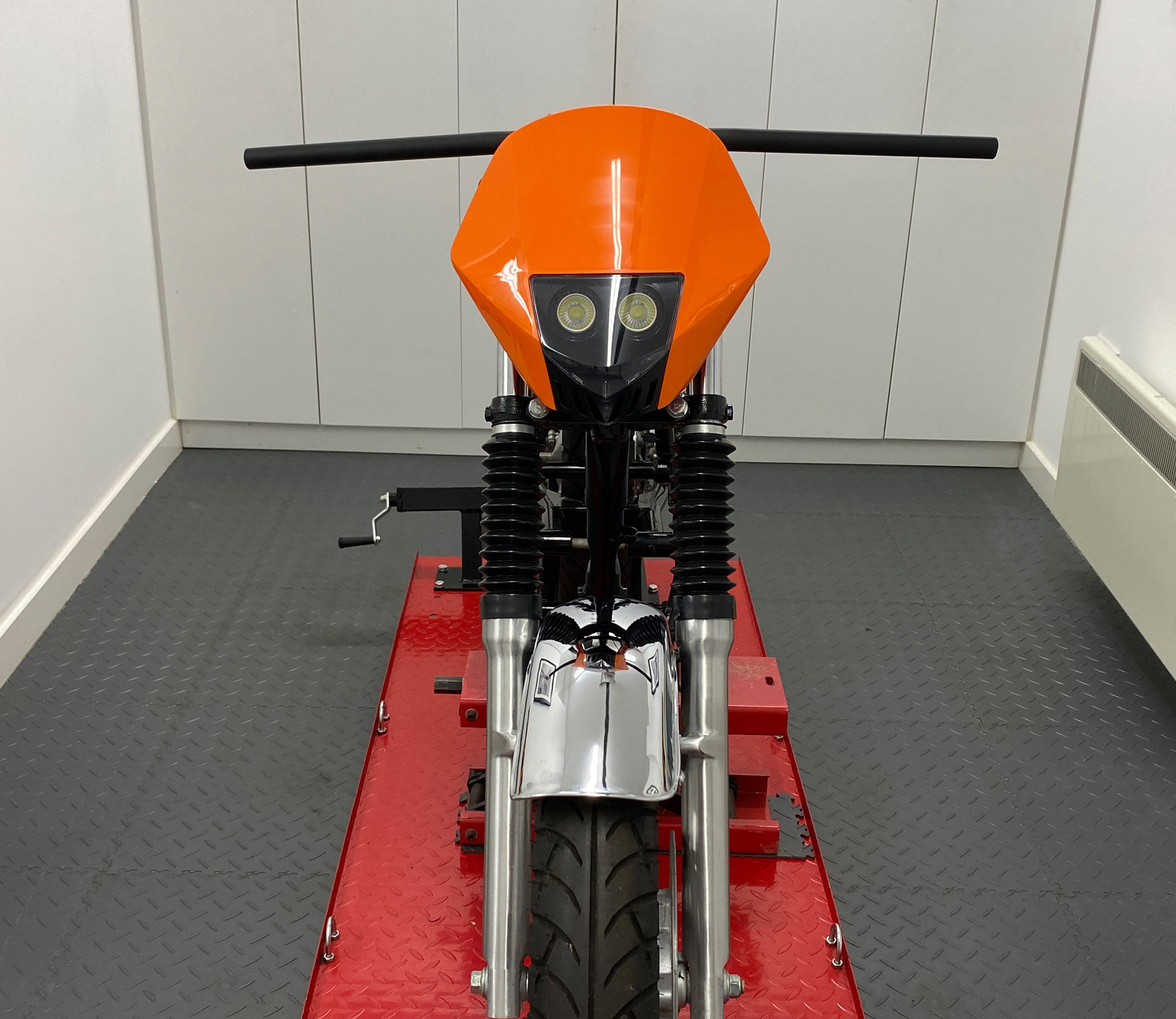 ORANGE Motorbike Headlight Mask - LED 12V 35W - Project Streetfighter ...