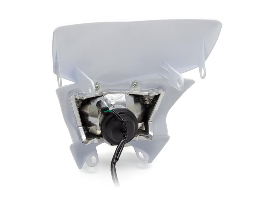 Motorbike Headlight Mask - Streetfighter & Supermoto - White - 12V 35W