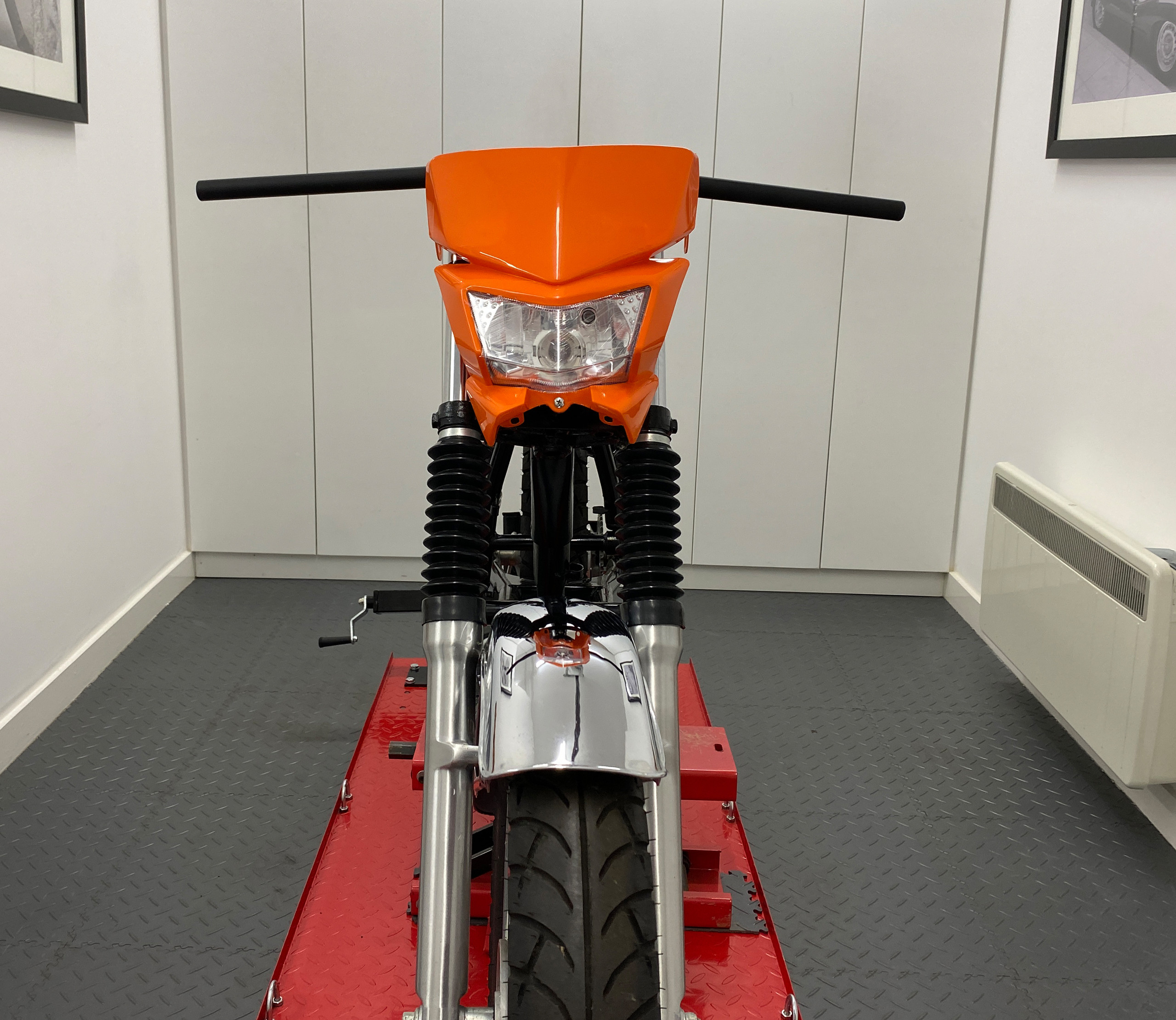 Motorbike Headlight Mask - Streetfighter & Supermoto - Orange - 12V 35W