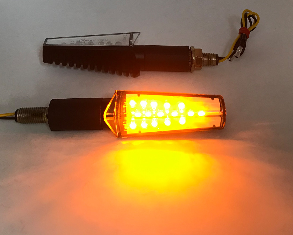 Motorbike LED Indicators - PAIR - BRIGHT - Good Quality