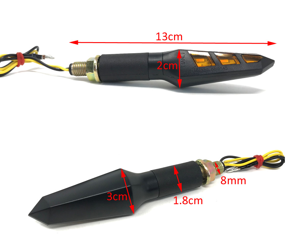 Motorbike LED Indicators - PAIR - SUPER BRIGHT - Good Quality