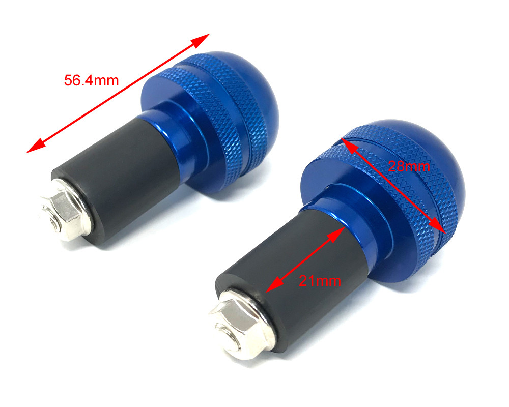 Bar End Weights Anodised Blue for 22mm 7/8" Handlebars - HIGH QUALITY