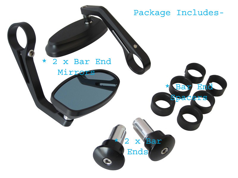 PAIR Of High Quality CNC Machined Aluminium Motorcycle Motorbike ...