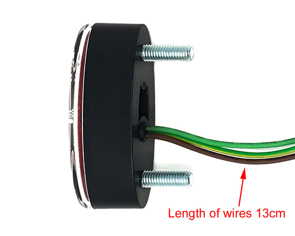 Mini Stop Tail Light LED for Project Motorcycles & Scooters - Red Lens