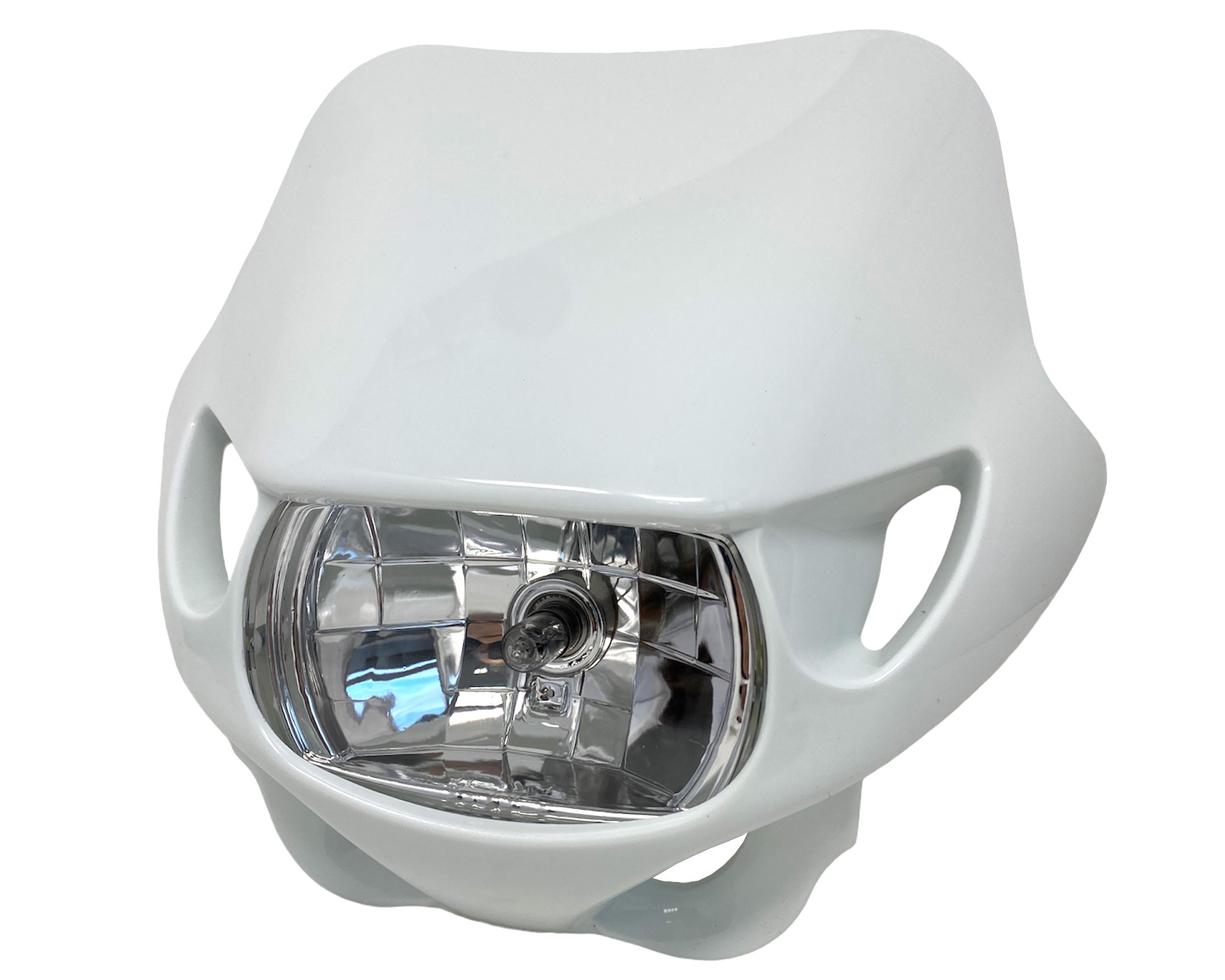 Universal WHITE 12V/35W Motocross Headlight For All Motocross & Enduro ...