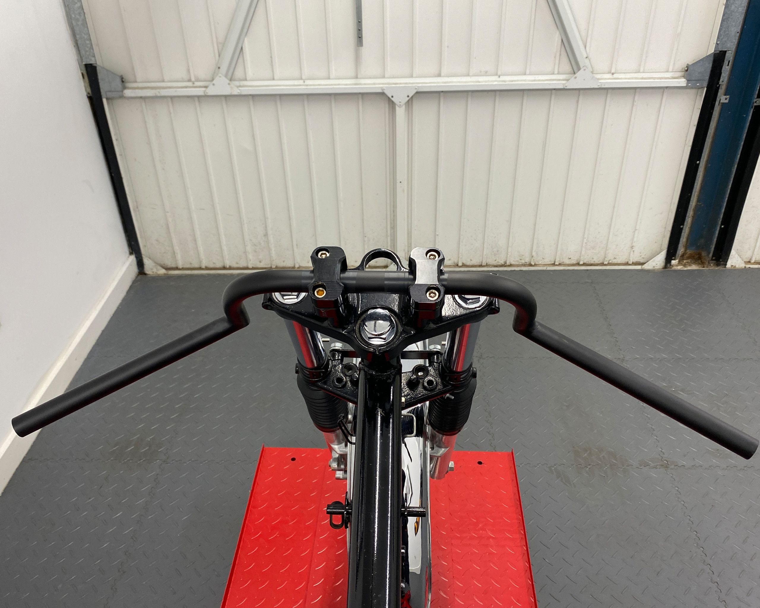 Good Quality Motorcycle Motorbike Clubman Style Steel 22mm 7/8" Black ...