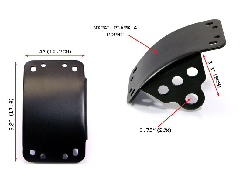 Curved Side Mount Motorcycle Motorbike Number Plate Holder License ...