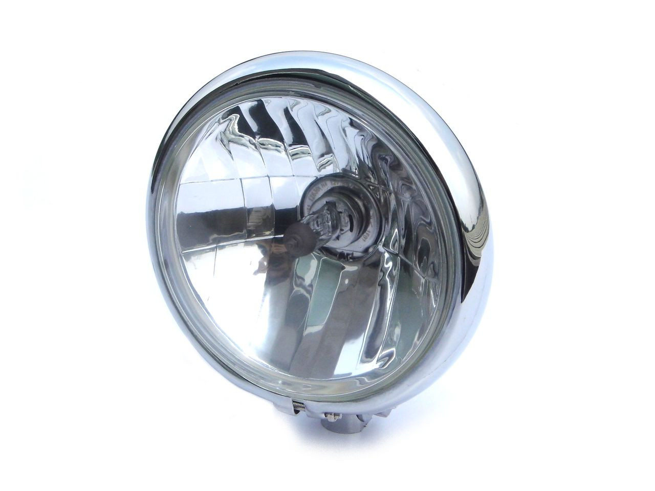 Pair of Universal Chrome Classic Style Bullet Style Retro Motorcycle ...