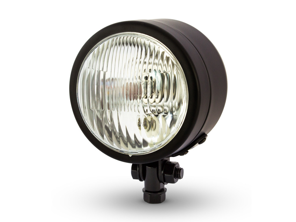 4.5" Vintage Style Custom Retro Motorbike Motorcycle Matt Black Headlight