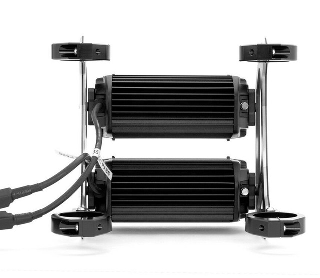 LED Light Bar Motorbike Headlight Dual Stacked For Streetfighter ...