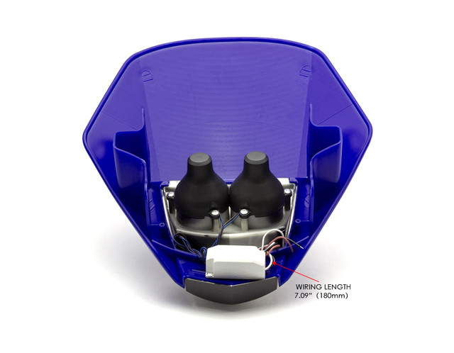 BLUE Motorbike Headlight Mask - LED 12V 10W - Project Streetfighter ...